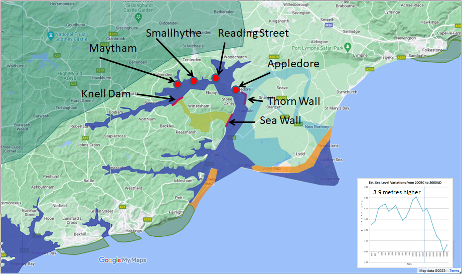 Landscape - The History of the Romney Marsh in maps(Pre-Roman to Modern ...