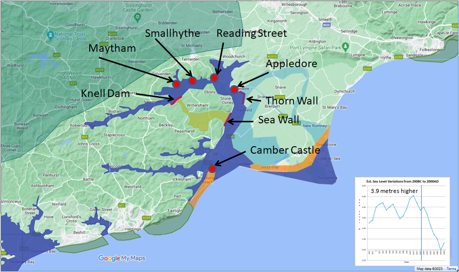 Landscape - The History of the Romney Marsh in maps(Pre-Roman to Modern ...